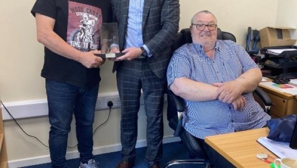 George Coppin - 25 Years Service - Falcon Cranes